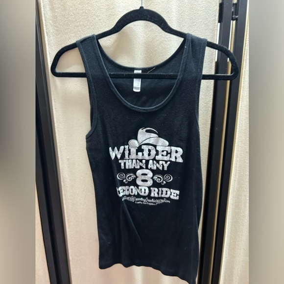 Tops | Wilder Than Any 8 Second Ride Country Junkie Tank Top | Poshmark
